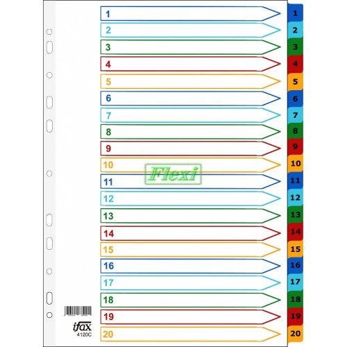 Divider Colour PP - 1-20 4120C iFax