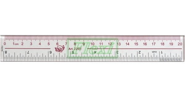 Ruler Acrylic 2201 - 20cm