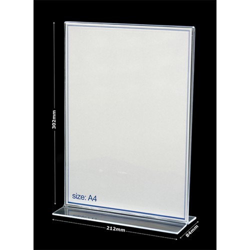 Acrylic Stand A4 Inverted T-Shape T84 FLEXI