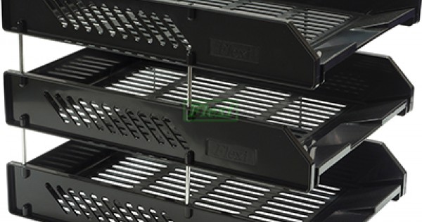 Letter Tray Plastic A4 3-Tier 10431 Flexi